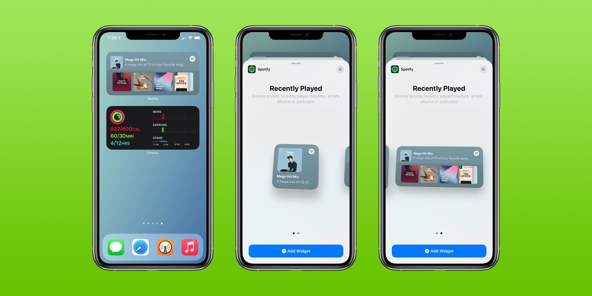 Spotify chính thức hỗ trợ widget trên màn hình home screen cho iOS 14