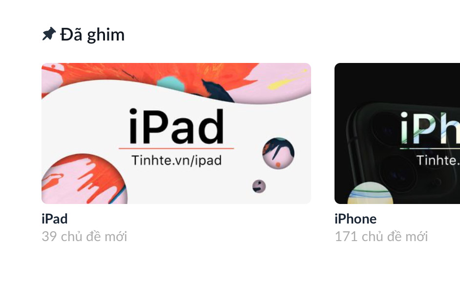 Đã có thể ghim (pin) Cộng đồng mà bạn thích