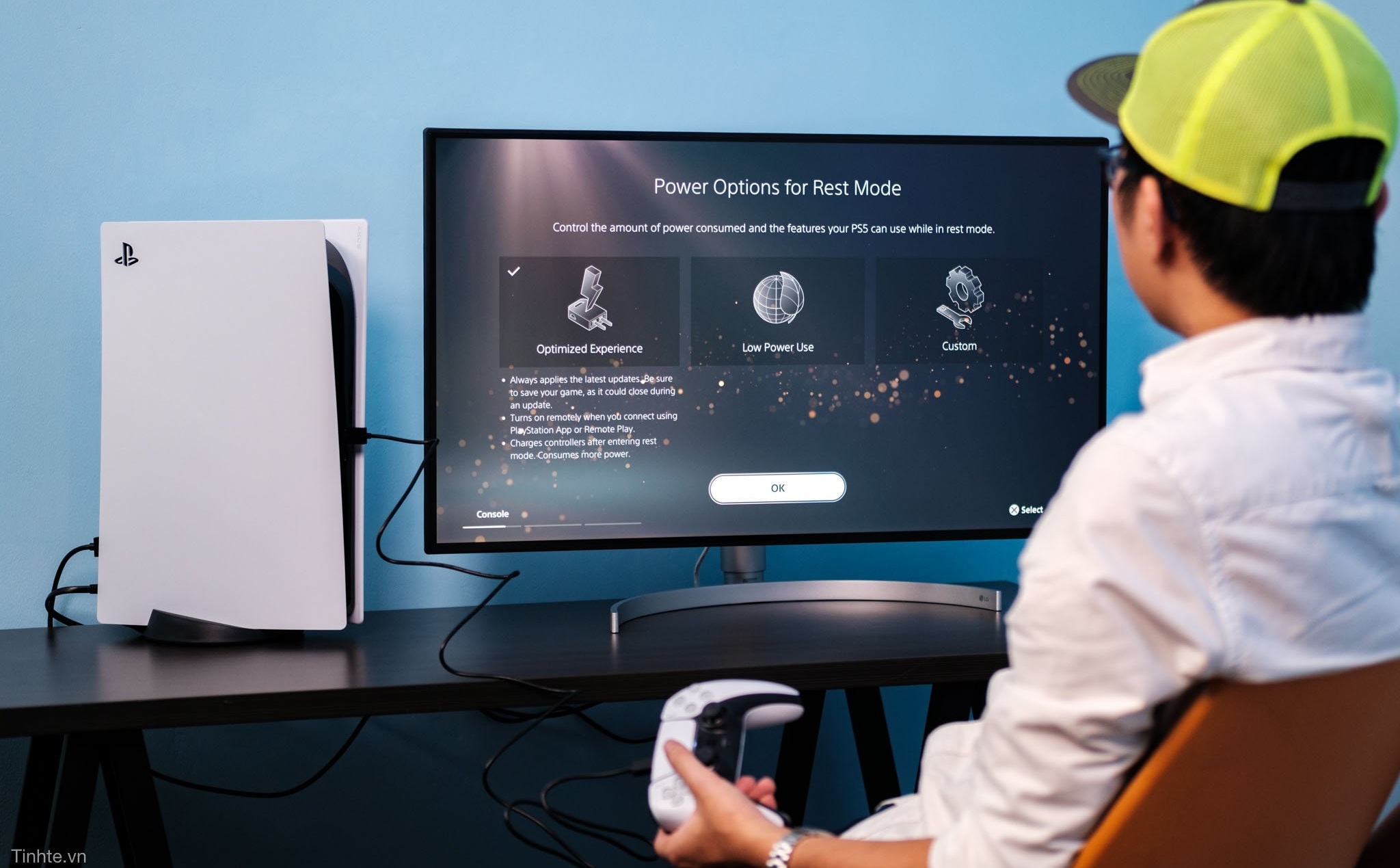 PS5 sẽ tự động vào rest mode khi tắt tivi