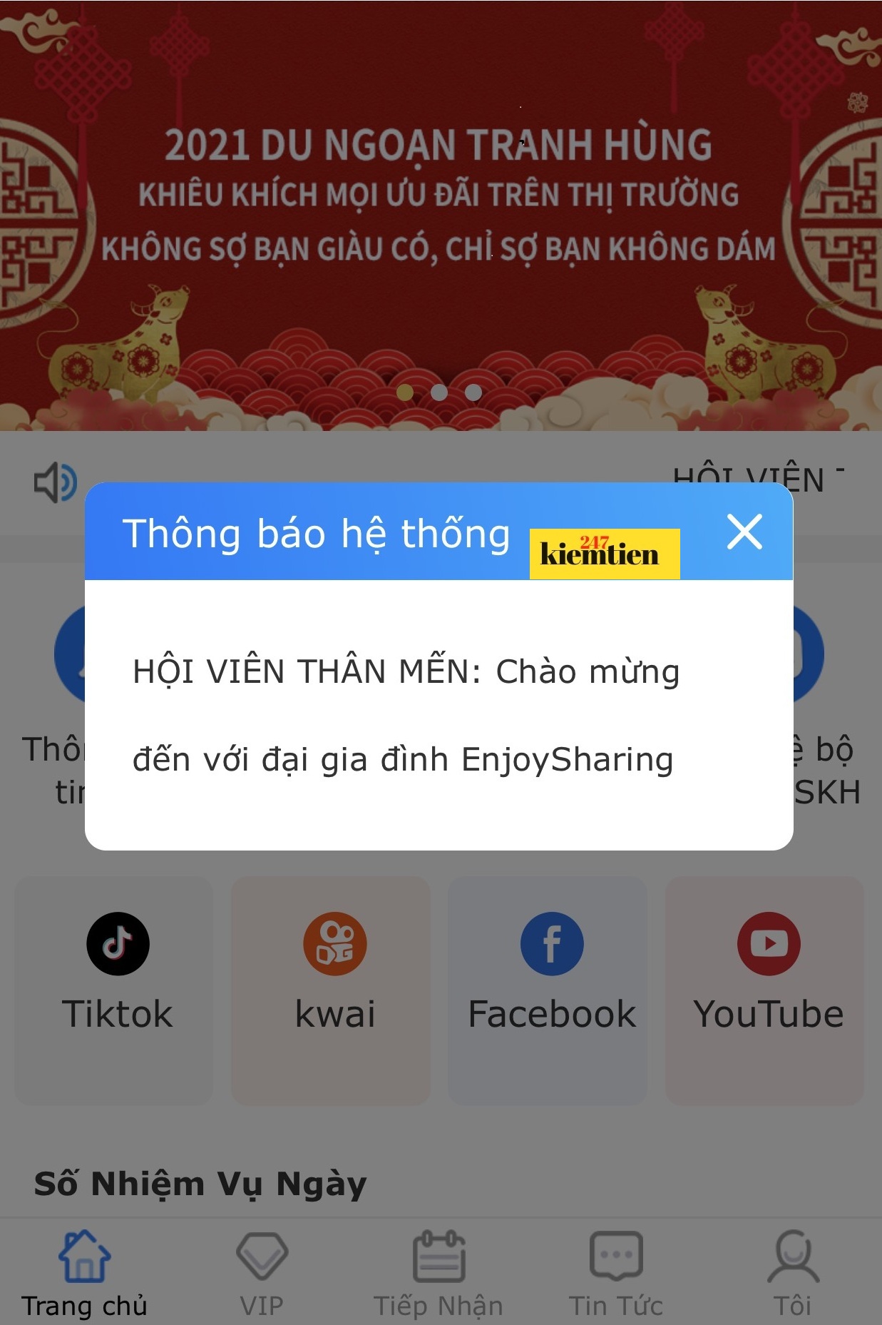 App enjoysharing là gì? - Hướng dẫn đăng ký, tải app, nạp rút tiền từ A ...